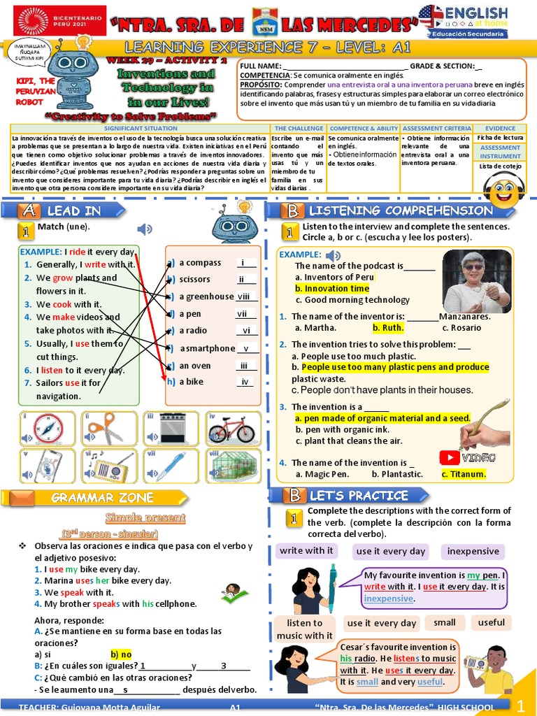 A1 - Eda 7 - Act 2 - Week 29 | PDF