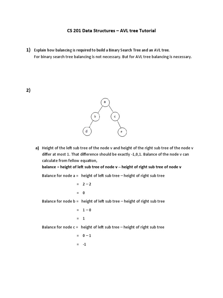 Data Structure - AVL Tree | PDF | Computer Data | Computer Programming