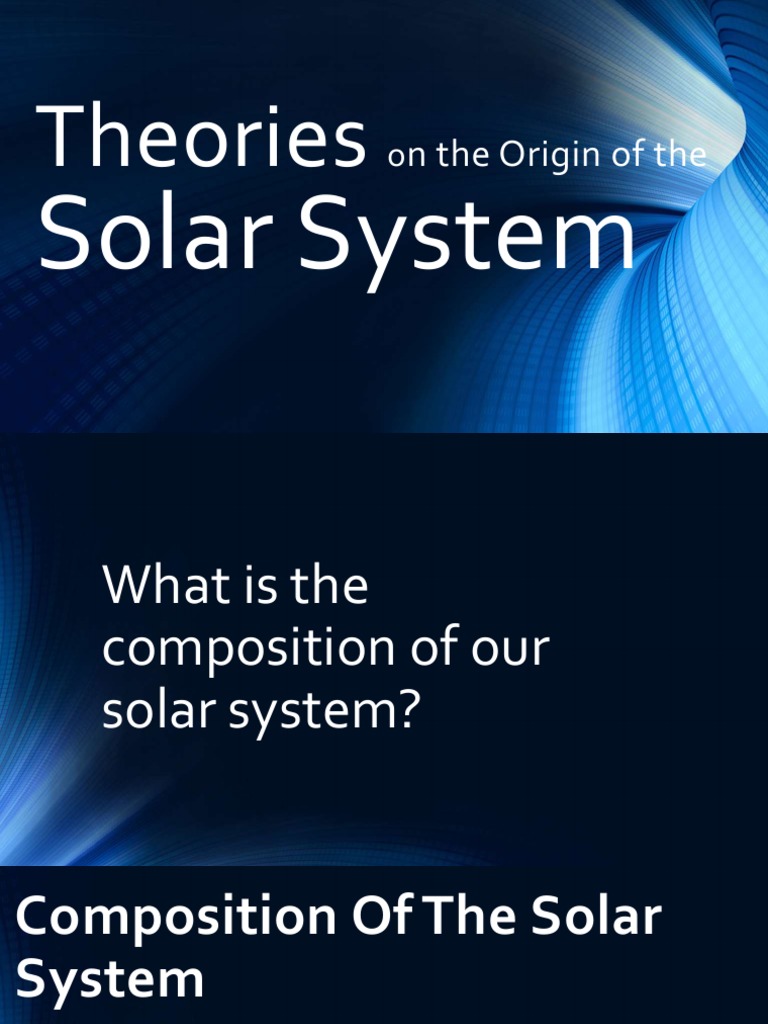 Theories of The Solar System | PDF | Solar System | Planets