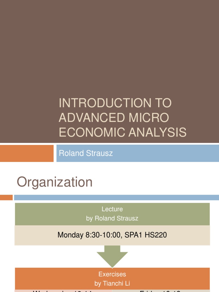 Introduction To Advanced Micro Economic | PDF | Economics | Microeconomics