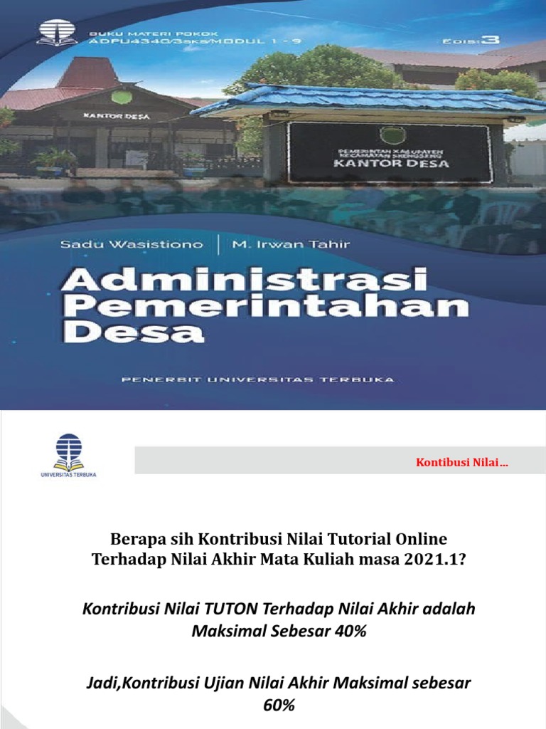 TUWEB 1 Administrasi Pemerintahan Desa | PDF | Ilmu Sosial