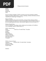 TORC-4: Silent Reading Assessment | PDF | Validity (Statistics ...