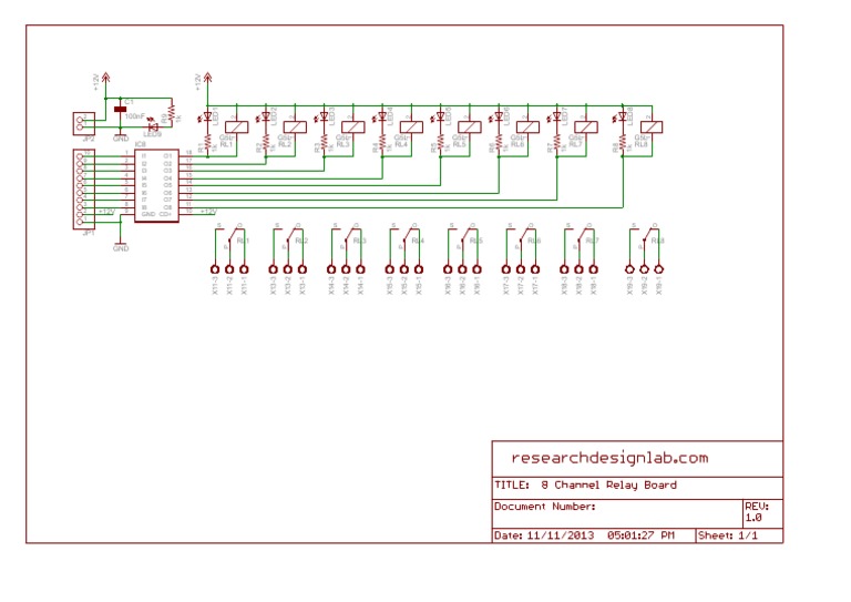 8-Channel Relay Board Wiring Diagram | PDF