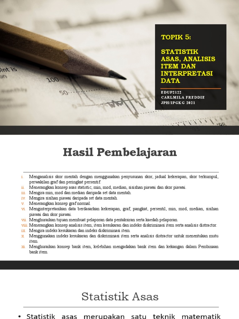 TOPIK 5 Statistik Asas | PDF