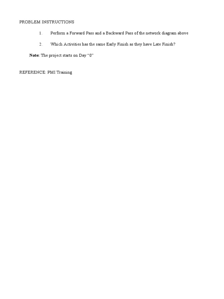 9.exercise - CPM Prob A With Solution | PDF