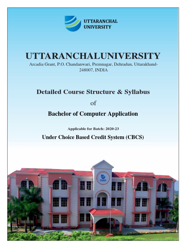 Course Structure and Syllabus for Bachelor of Computer Application ...