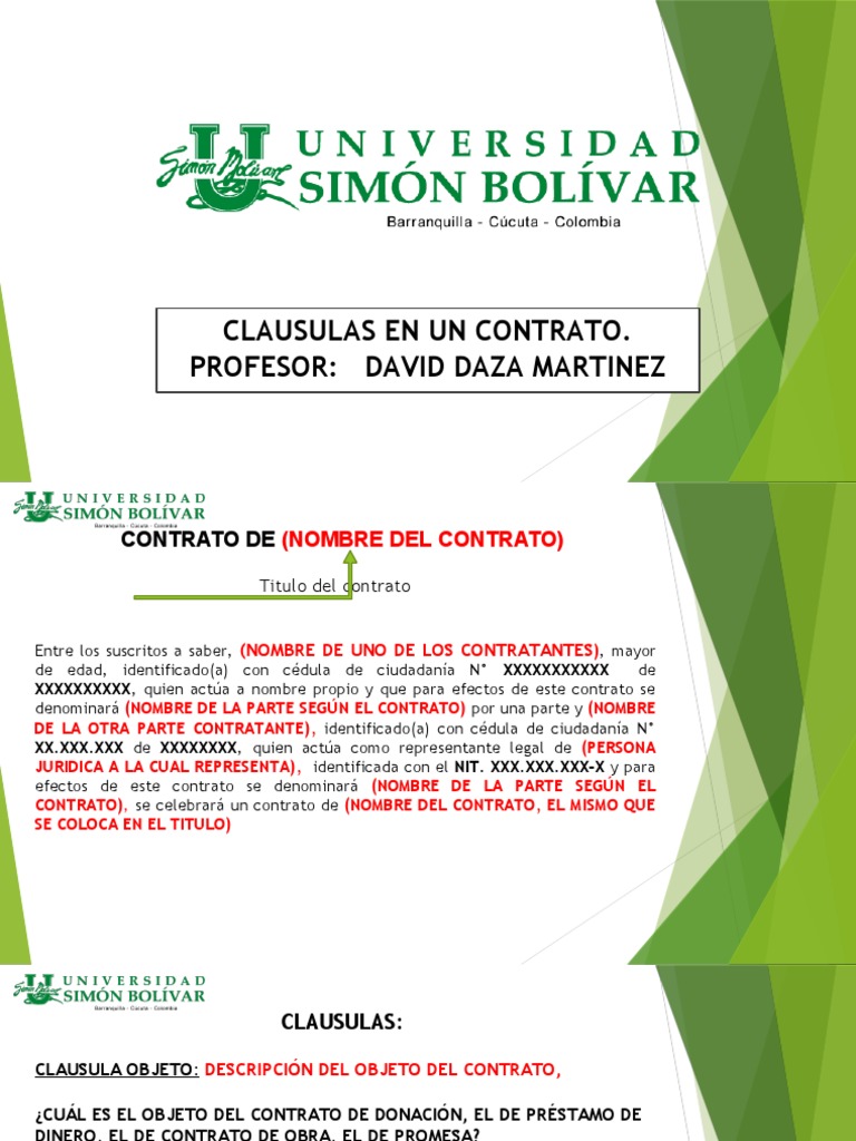 Clausulas de Un Contrato | PDF