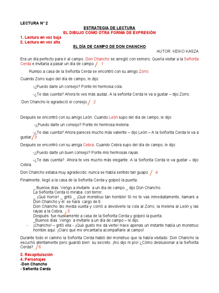Lectura N. 2 Don Chancho | PDF
