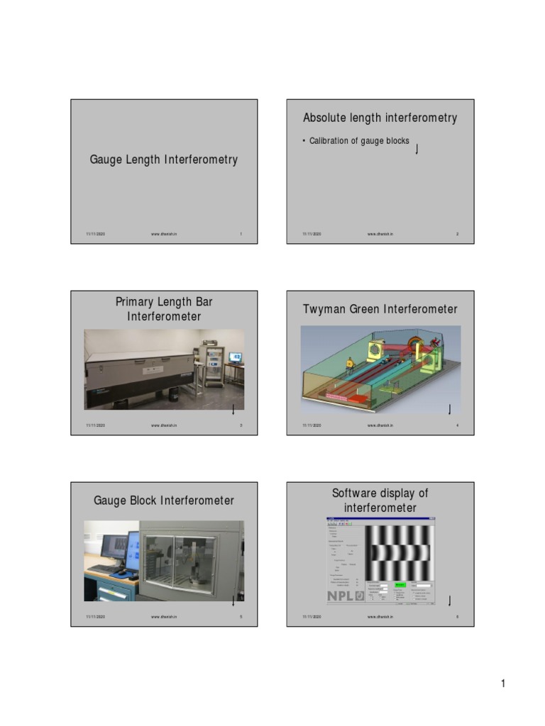 Gauge Block Interferometry Techniques | PDF | Interferometry | Glass ...