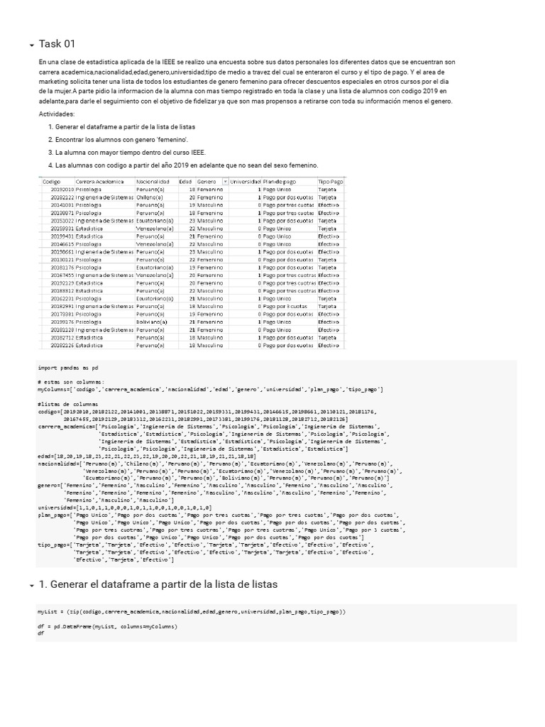 Python Lab 02.ipynb - Colaboratory | PDF | Informática