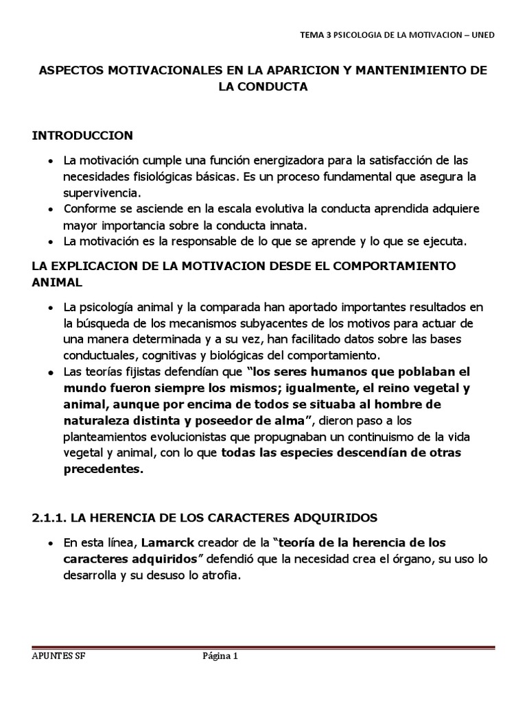 Psico Motivacion t3 | PDF | Motivacional | Motivación
