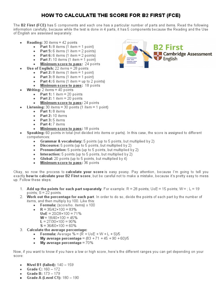 How To Calculate The Score For | Download Free PDF | Percentage | Cognition