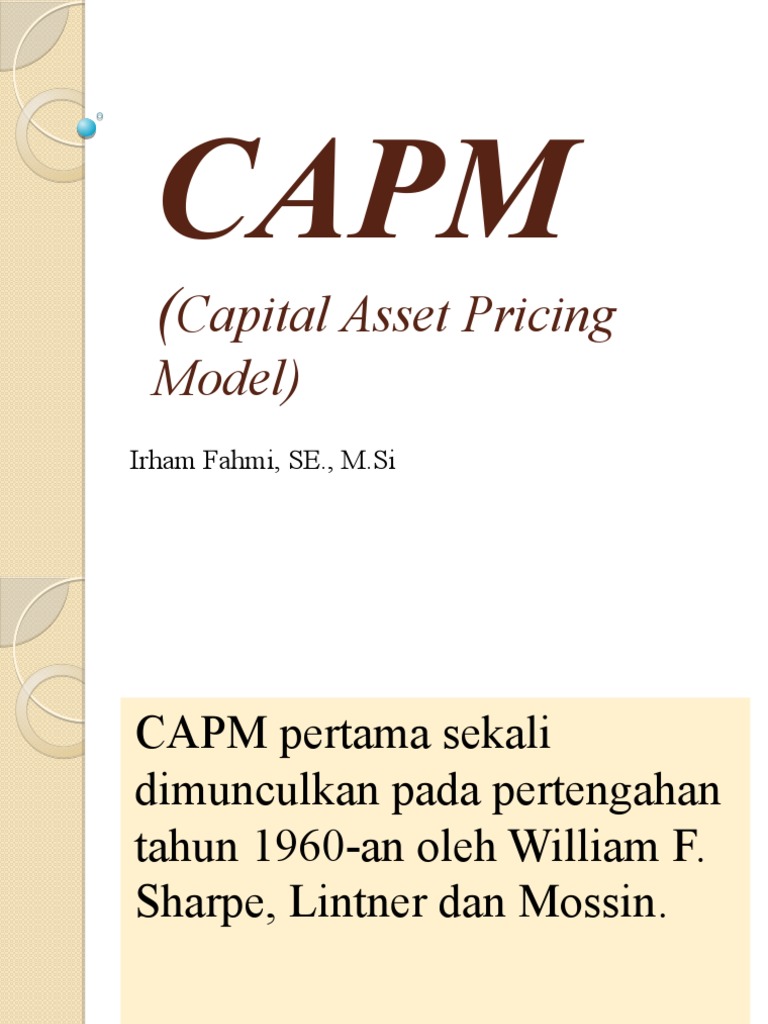 Capm - 1 | PDF
