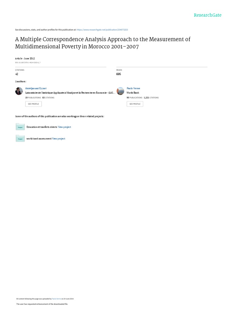 A Multiple Correspondence Analysis | PDF | Principal Component Analysis ...
