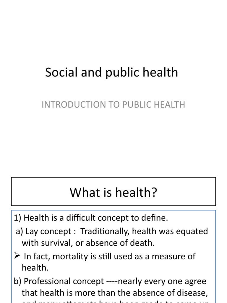 Social and Public Health | PDF | Public Health | Medicine