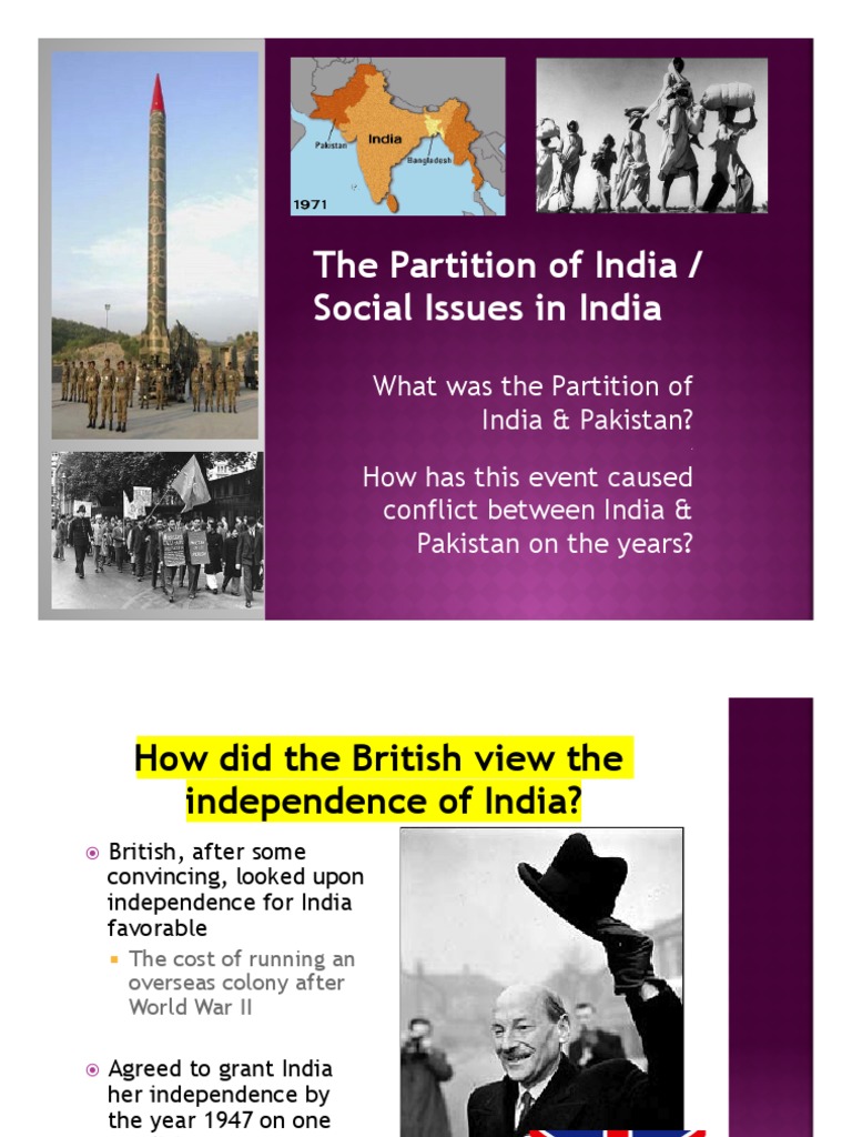 Partition of India: Theory and Legacy | PDF | Partition Of India ...
