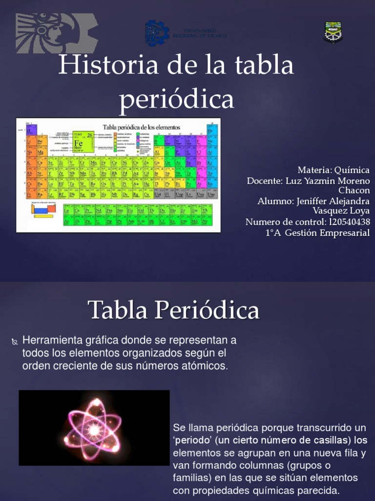 Historia de La Tabla Periódica | PDF | Tabla periódica | Química