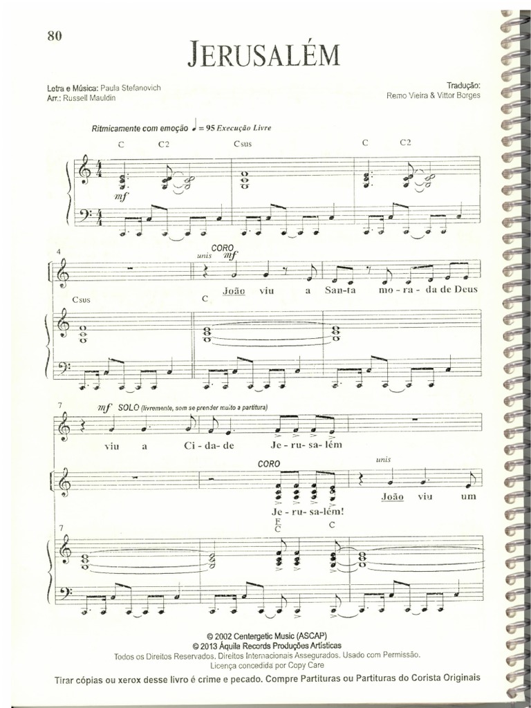 Jerusalém partitura | PDF