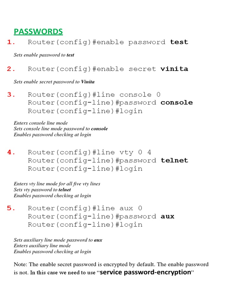 PT Commands ROUTER | PDF | Router (Computing) | Networking Standards