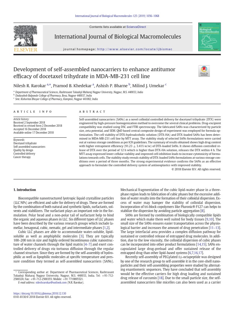 Ijbm 2018 | PDF | Differential Scanning Calorimetry | High Performance ...