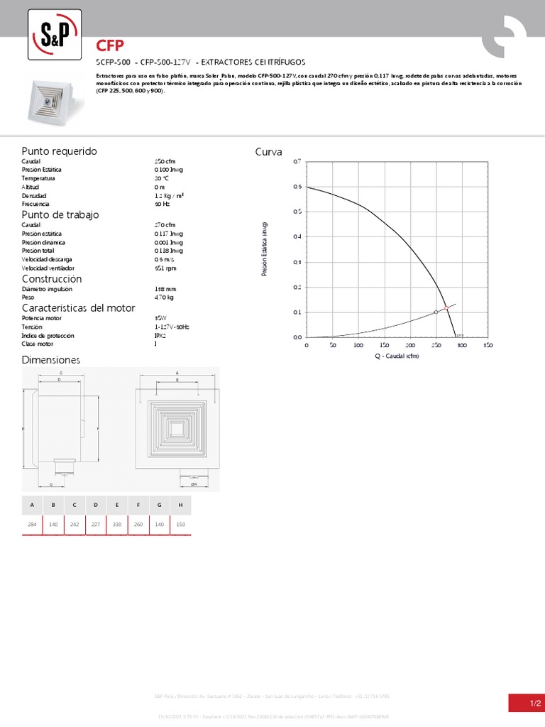 CFP-500-127V (5CFP-500) - Extractores Centrífugos-111 | PDF ...