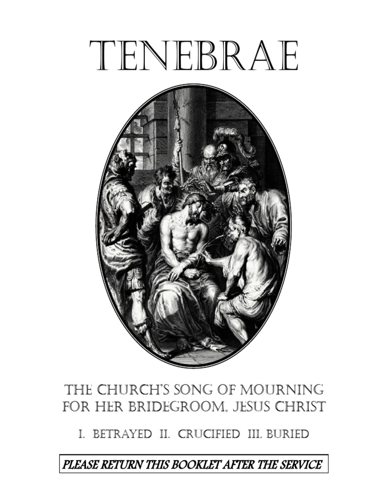 Tenebrae 2020 Web | PDF | Religious Behaviour And Experience | Christian Worship And Liturgy