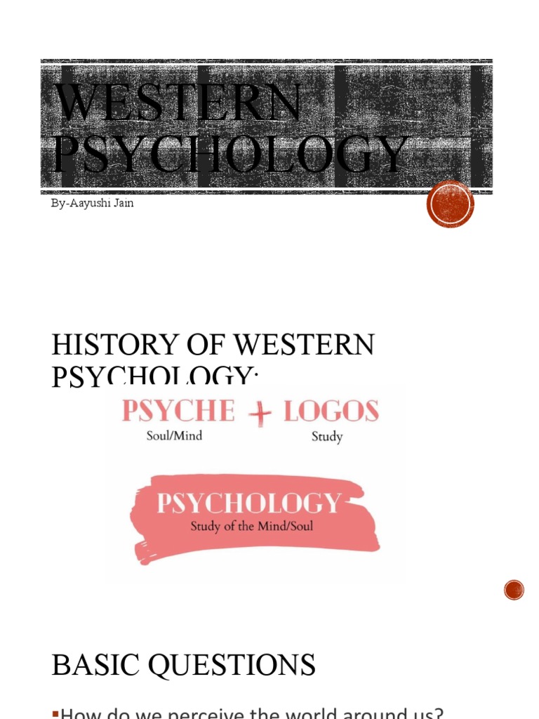 History and Key Questions of Western Psychology | PDF