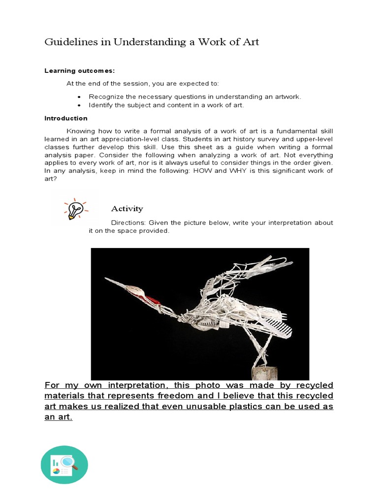 Guidelines in Understanding Work | PDF | Mental Processes | The Arts