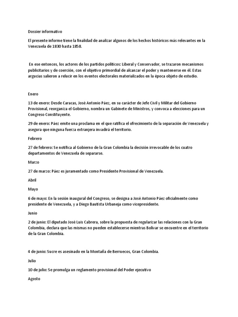 Dossier Informativo | PDF | Venezuela | Gobierno