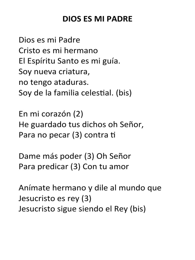 Dios Es Mi Padre | PDF