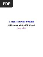 Swahili Food Vocabulary Guide | PDF | Cuisine | Foods