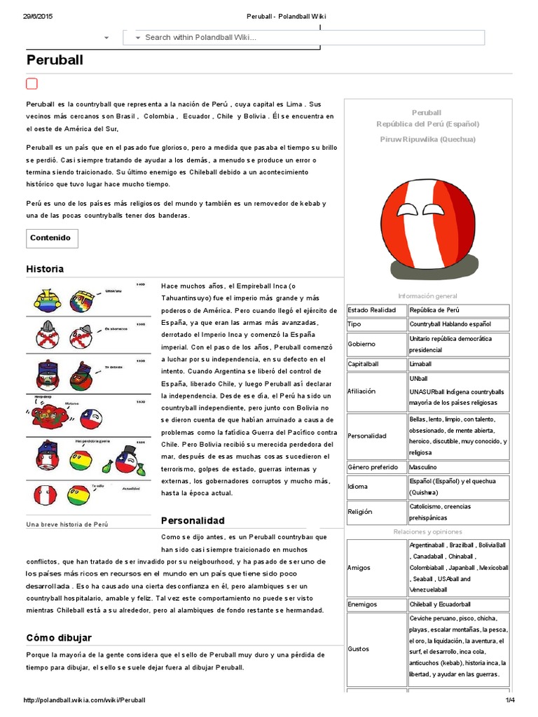 Peruball - Polandball Wiki | PDF | Perú | Imperio Inca
