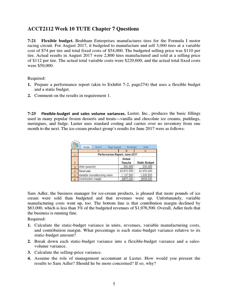 Week 10 TUTE Chapter 7 Questions | PDF | Ice Cream | Prices