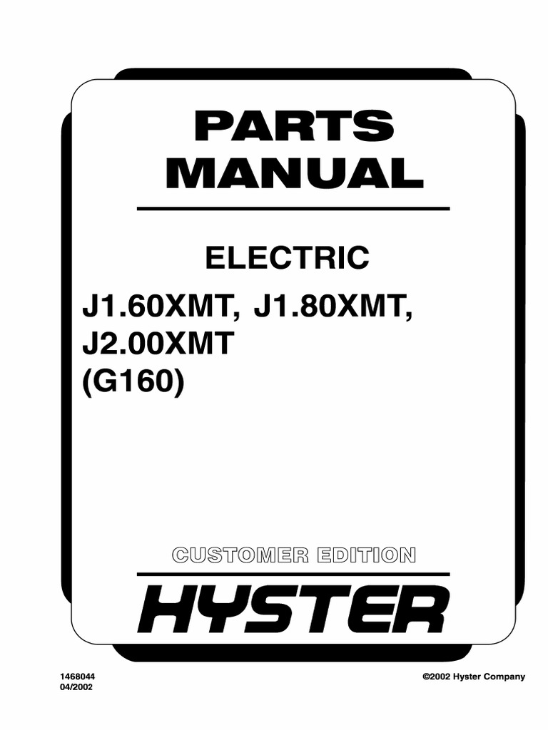 G160 1468044-PM-G160 (04-2002) en | PDF