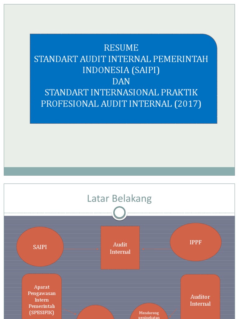 Standar Audit Internal SAIPI dan IPPF | PDF