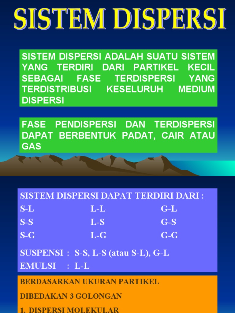 Dispersi Suspensi | PDF | Sains & Matematika | Teknologi & Rekayasa