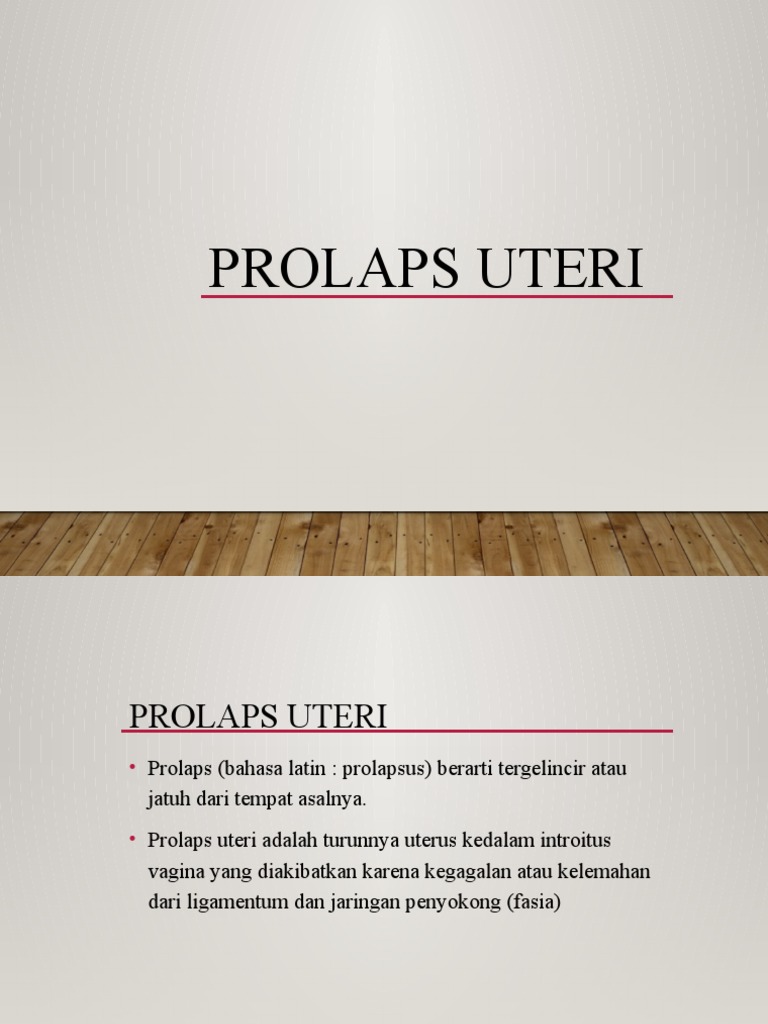 Inkontinensia Urine & Prolaps Uteri | PDF
