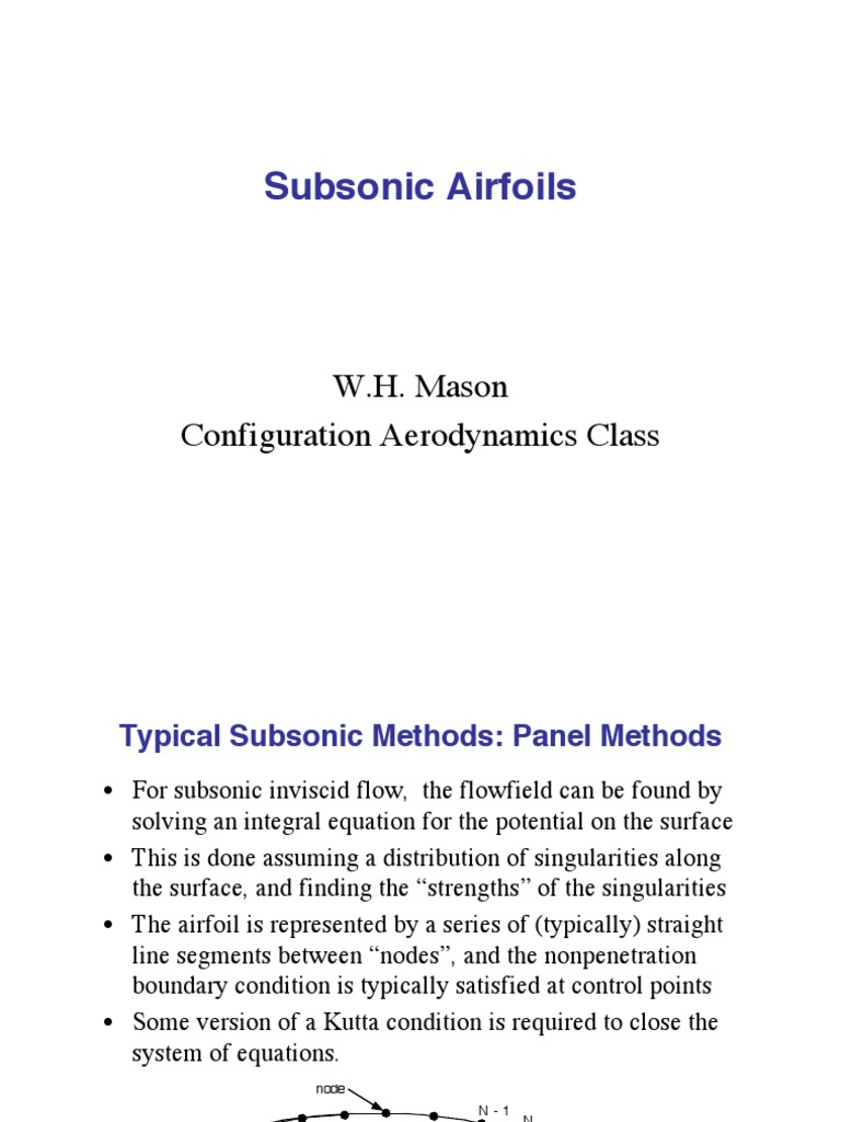Subsonic Airfoils | PDF | Airfoil | Aerodynamics