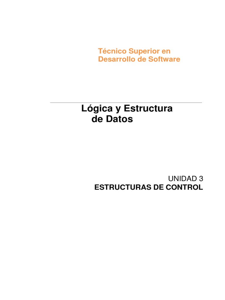 Teoria - EstructurasDeControl | PDF | Algoritmos | Lenguaje de programación