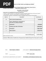 Bill of Quantities (Form DPWH-INFR-17 and 18) | PDF | Economic Sectors ...