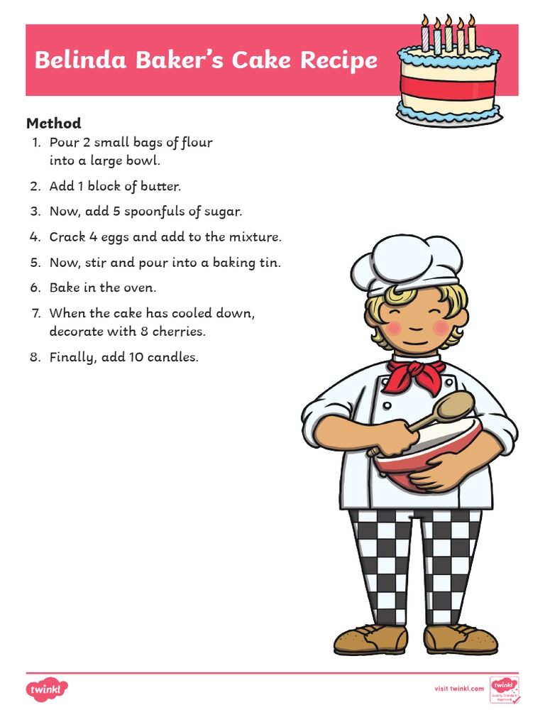 Belinda Bakers Cake Recipe | PDF
