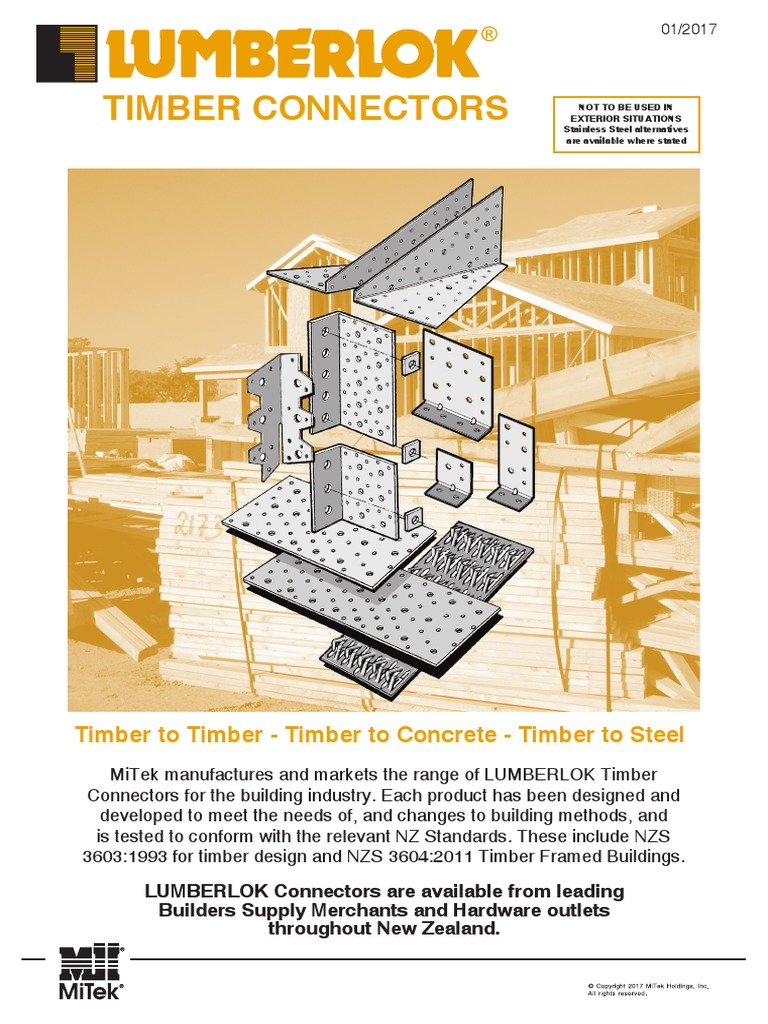 LUMBERLOK Timber Connectors & BOWMAC Structural Brackets | PDF | Lumber ...