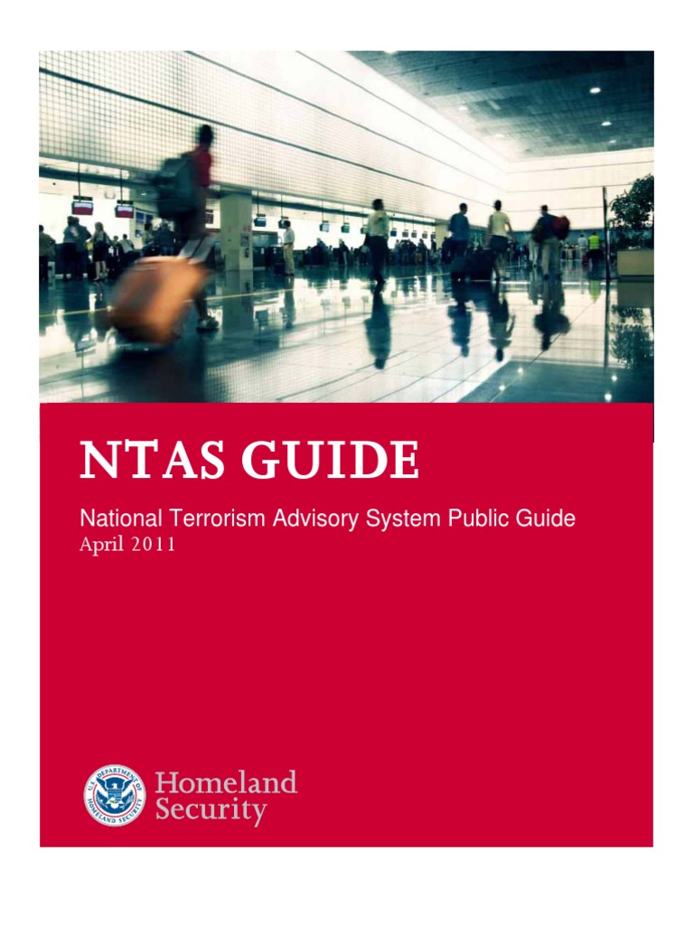 NTAS Public Guide | PDF | United States Department Of Homeland Security ...