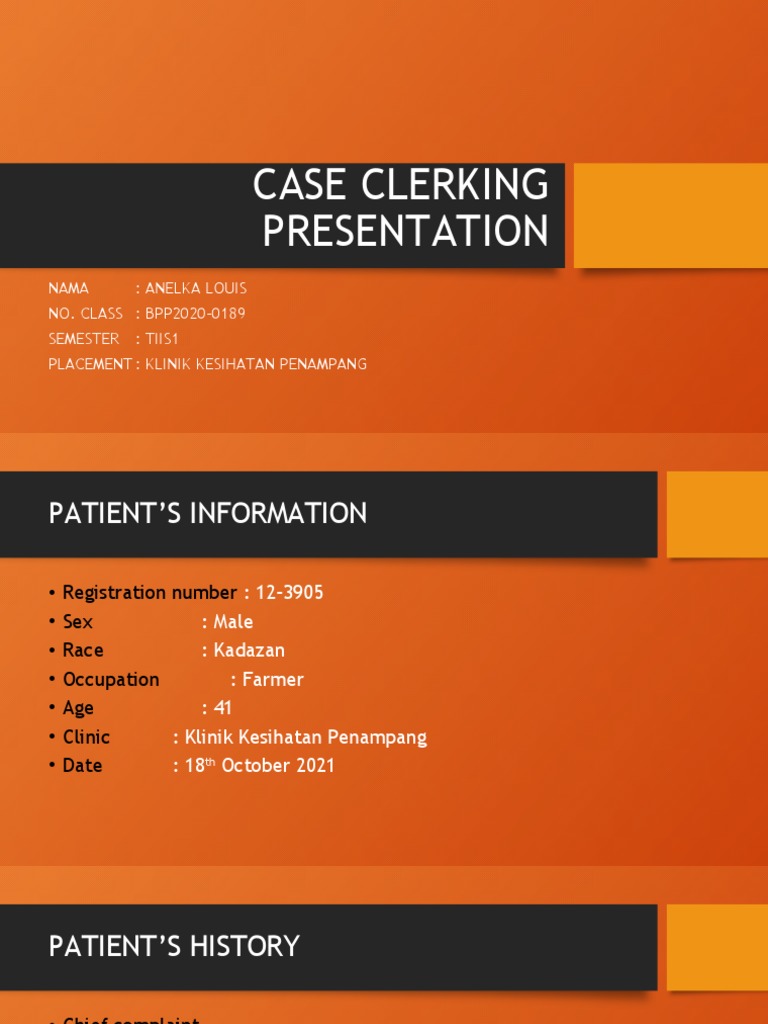 Gastric Case Clerking | PDF | Clinical Medicine | Medical Specialties