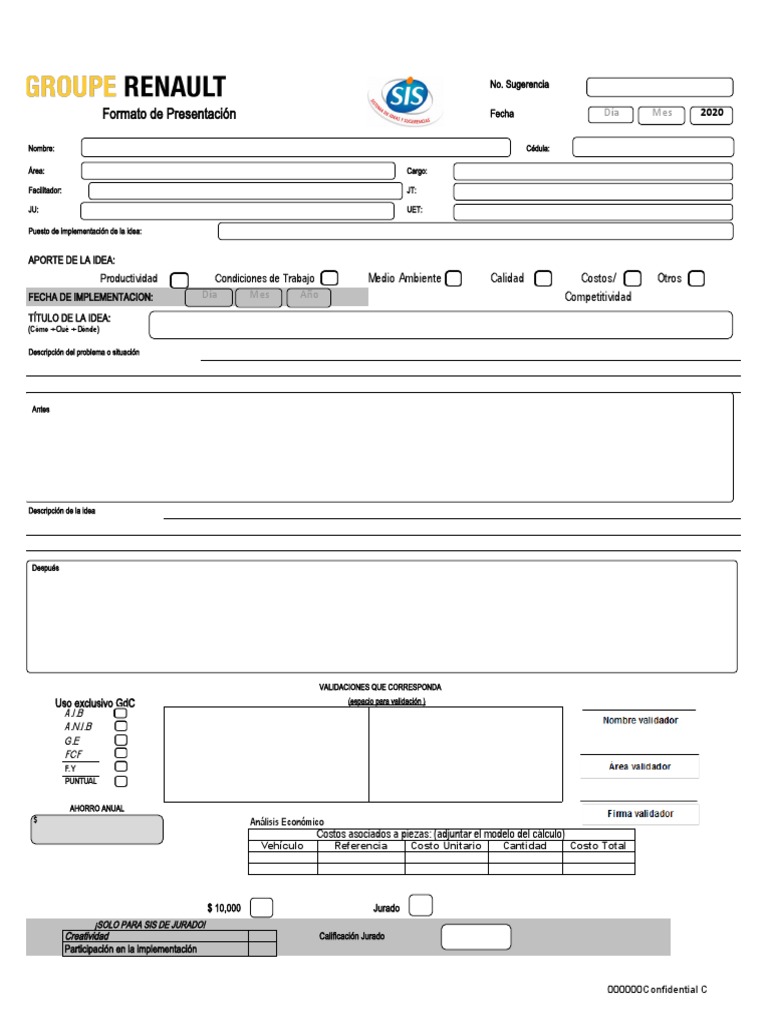 Formato SIS 2020 | PDF | Economias | Business