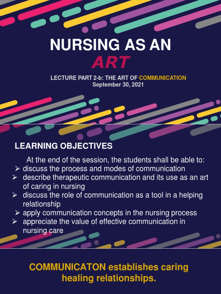 Nursing Communication Art | PDF | Communication | Cognitive Science