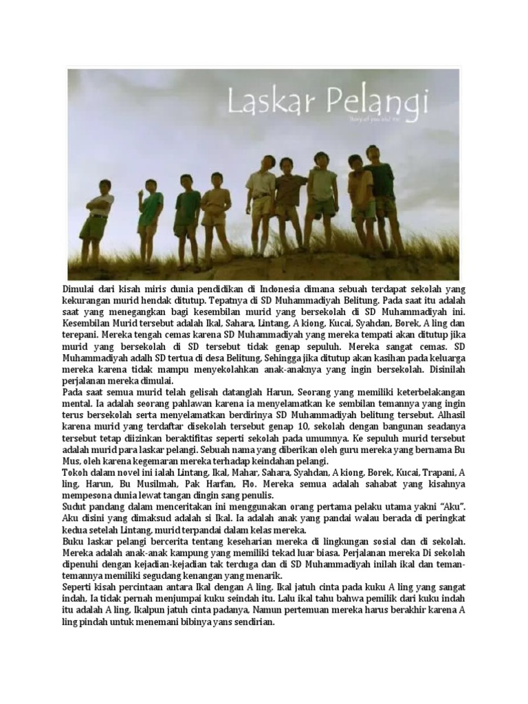 Novel Laskar Pelangi | PDF | Seni | Puisi
