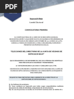 Modelo REGLAMENTO JUNTA VECINAL | PDF | Regulación | Votación