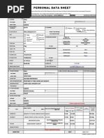 Sample Filled-Out PDS | PDF | Nursing