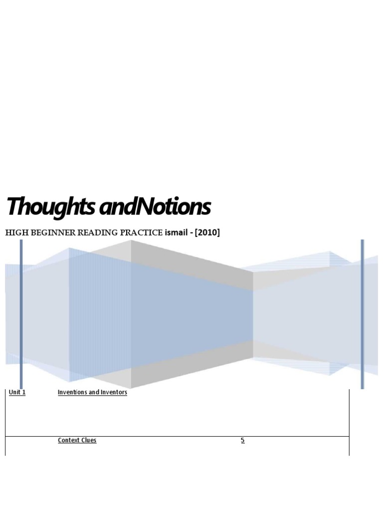 Thoughts and Notions | PDF | Postage Stamp | Pen
